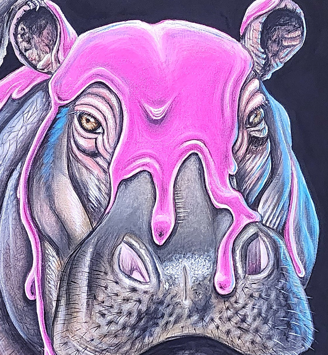 Drippy Hippo – Pourage Paints